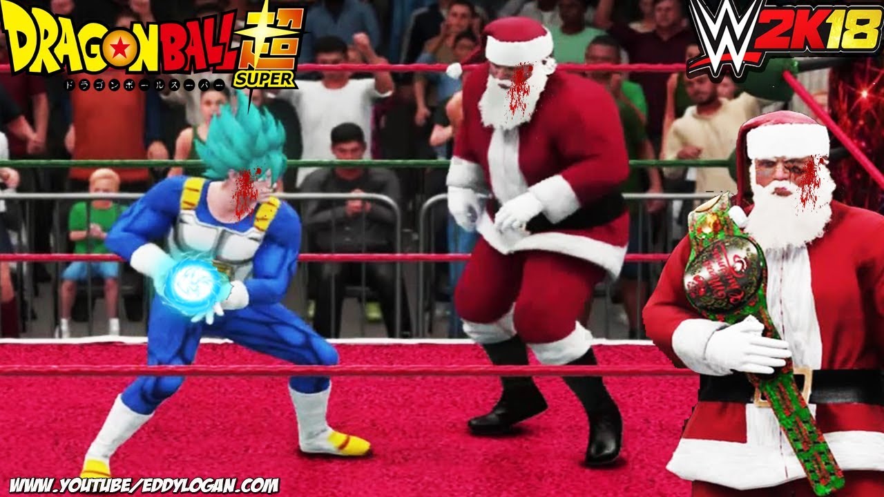 Vegeta VS Santa Claus - WWE Dragon Ball SUPER Navidad 2019 - YouTube