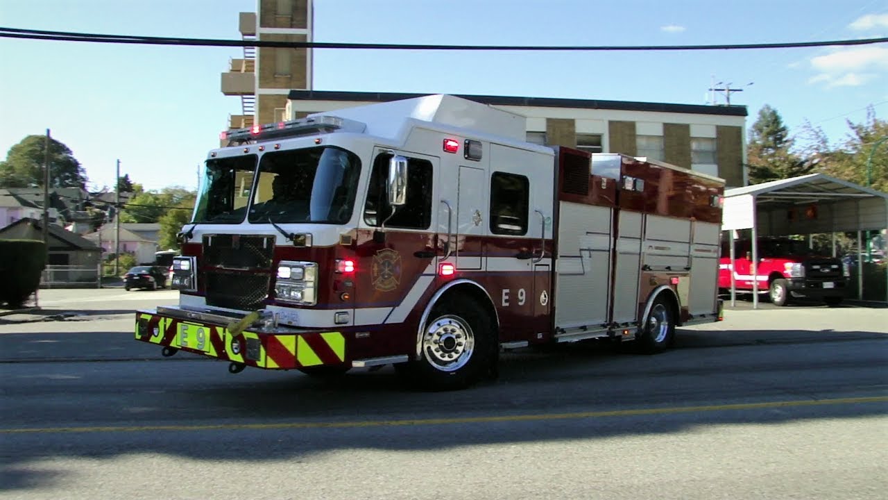 Vancouver Fire Engine 9 Responding - YouTube