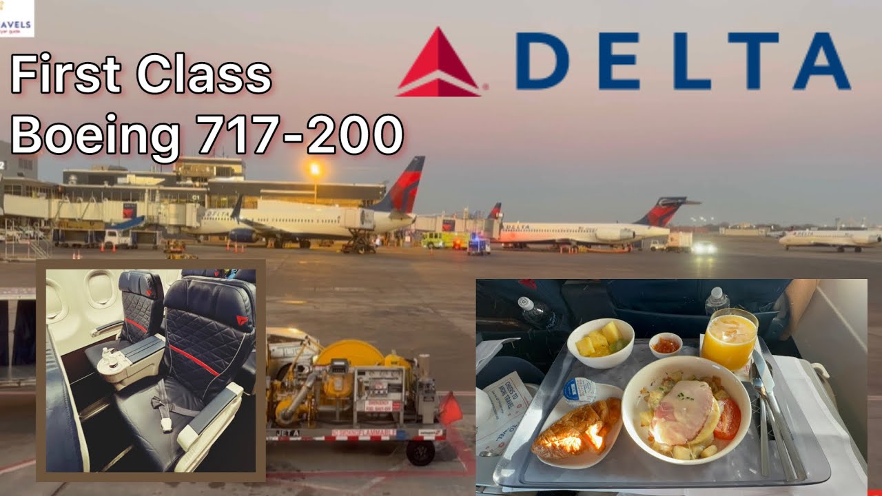 Delta Airlines First Class Review on Boeing 717-200 Minneapolis ...