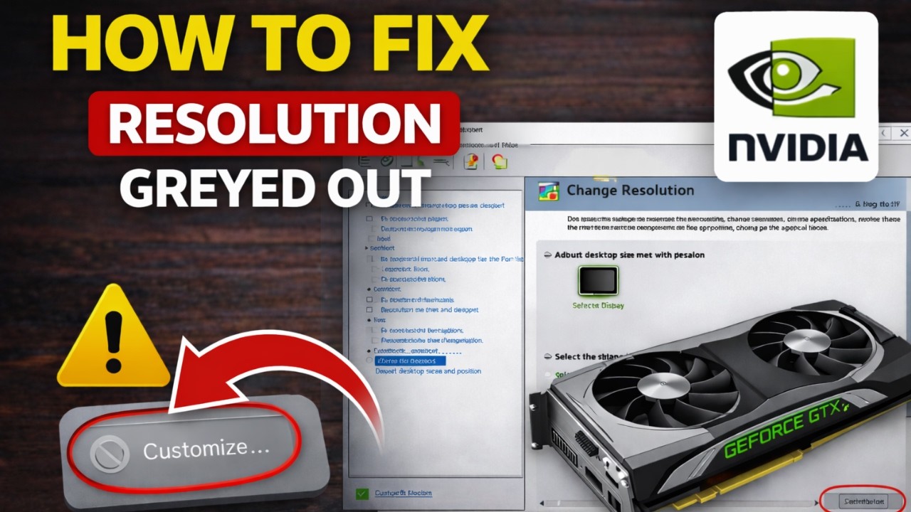 How To FIX NVIDIA CUSTOM RESOLUTION GREYED OUT (EASY) 2026 - YouTube