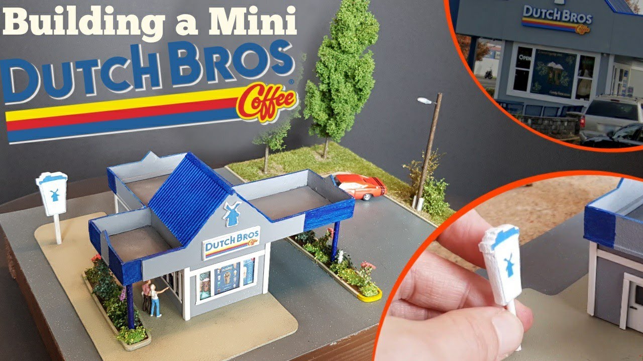 Building a mini DUTCH BROS Coffee Shop | Diorama | Scenery | How to ...