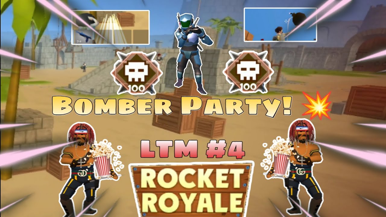 Rocket Royale | Bomber Party Vs Hacker!! Arena | LTM Android Gameplay ...