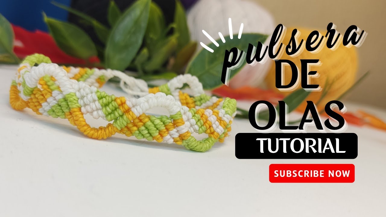 DIY Como HACER Una PULSERA De OLAS En MACRAMÉ - YouTube