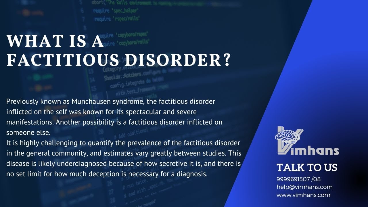 What is a Factitious Disorder? - YouTube
