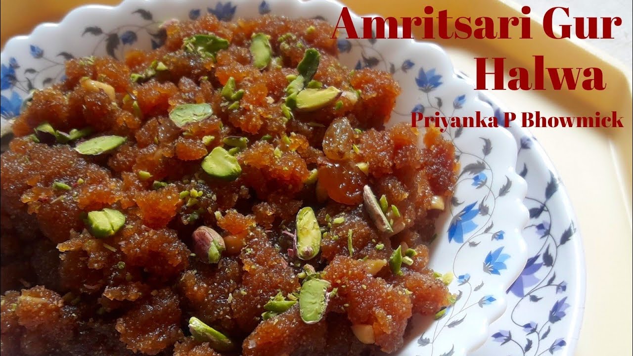 Gur ka Halwa / Amritsari #gur #halwa making - YouTube