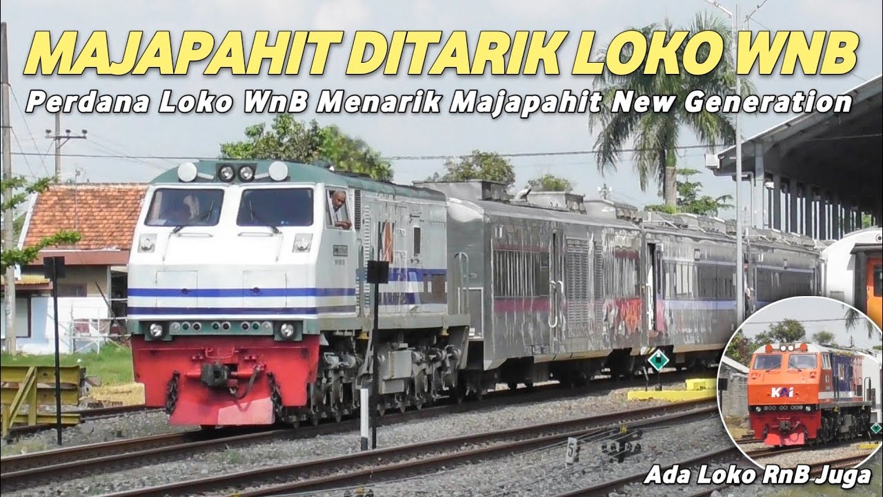 LUAR BIASA!! Pertama Kalinya Lokomotif WnB Berdinas Menarik KA ...