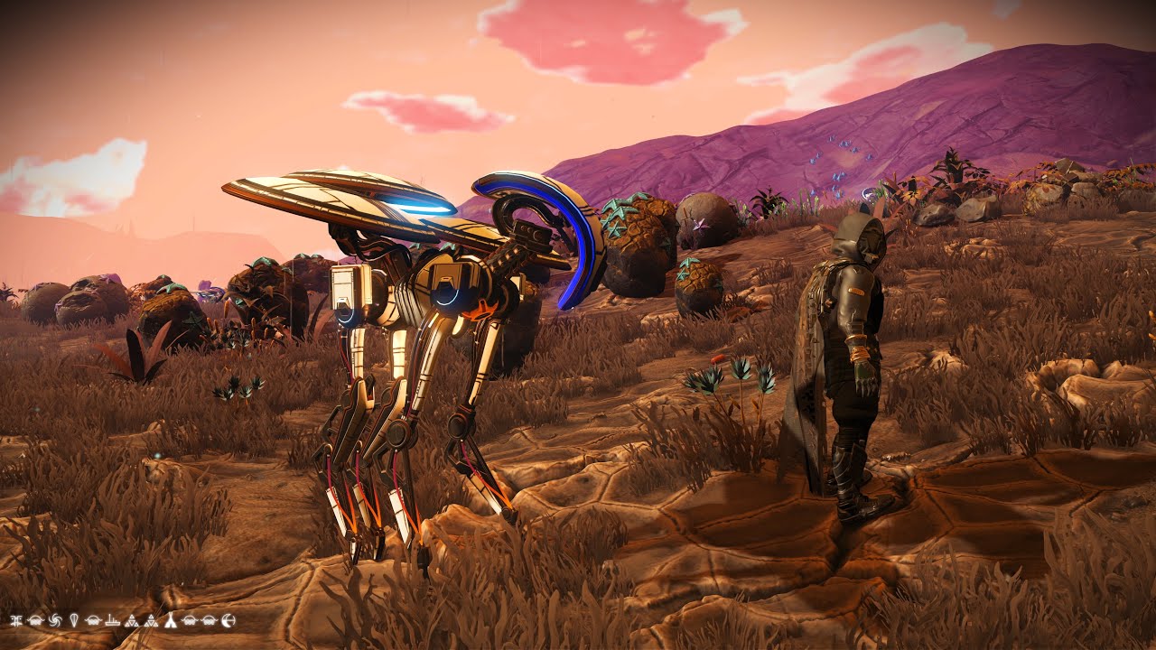 No Man's Sky 2023. Robot fauna. two species, Yuwarugha Galaxy. - YouTube