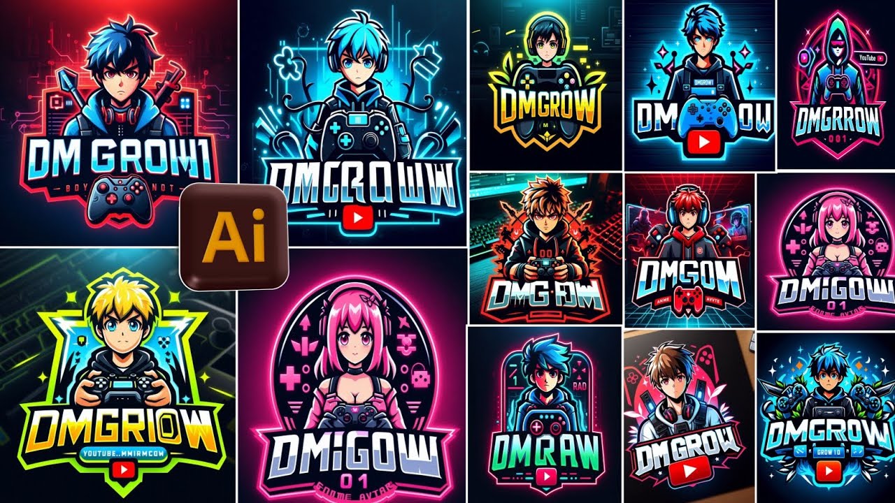 How to Create a Gaming Logo from Ai 😱 | Make Gaming Logos 2024 - YouTube