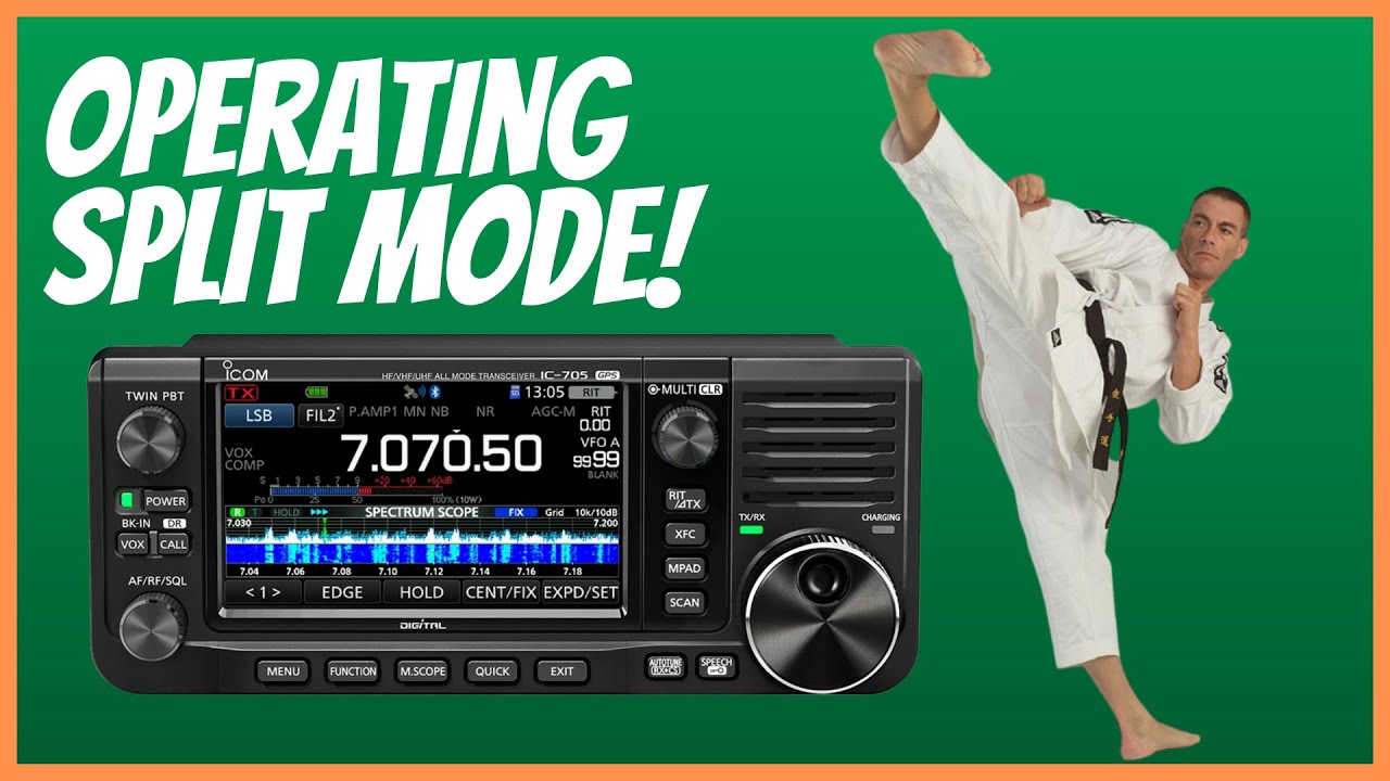 How to Operate Split on the Icom IC 705 - Ham Radio - YouTube