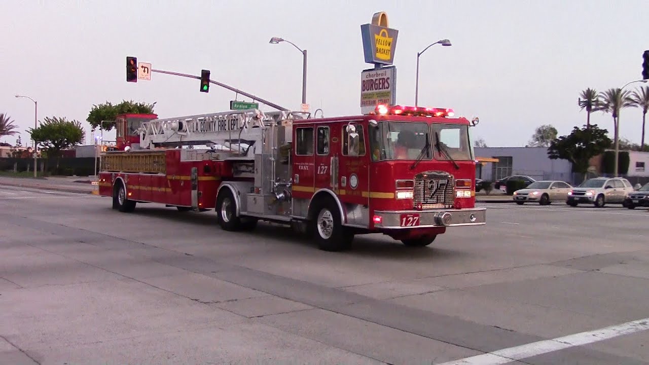 LACoFD light force 127 responding - YouTube