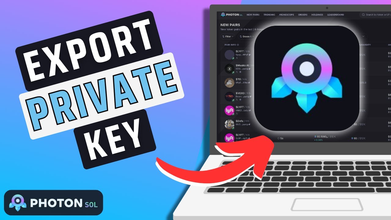 How To Export Photon Private Key- Export Private Key From Photon Sol - YouTube