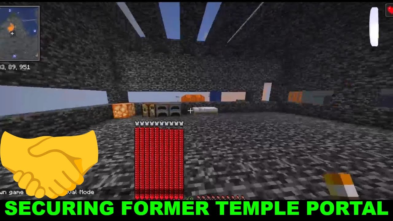 SECURING FORMER TEMPLE PORTAL AREA AND BUILDING A BRIDGE TO EX-HOUSE ...