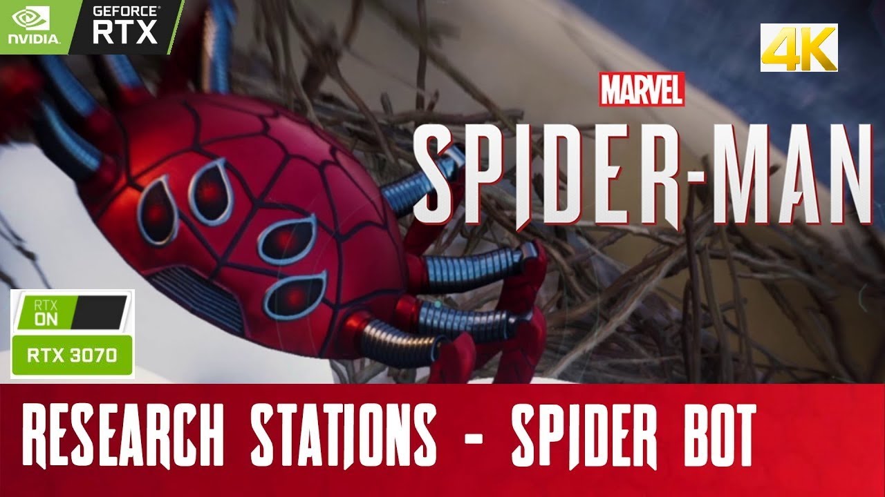 RTX 3070 || Spider man Remastered || 4k UHD || Spider Bot mission - YouTube