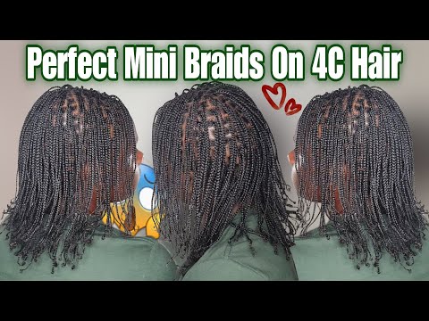 MINI BRAIDS FOR MASSIVE HAIR GROWTH ON 4C HAIR ‼️😱 *Must Watch* | 2 MONTHS CHALLENGE | Christal B. 