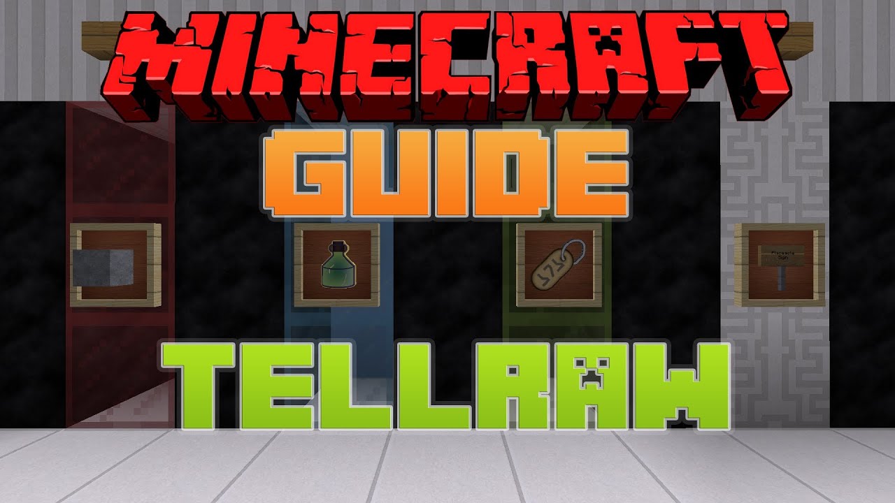 Guide des Nouvelles Commandes Tellraw - YouTube