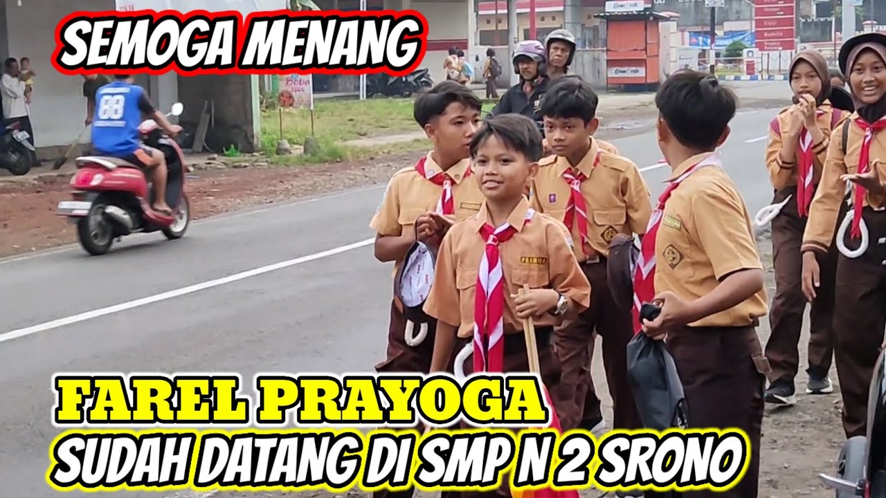 DETIK DETIK‼️FAREL PRAYOGA DATANG DI SMP N 2 SRONO - YouTube