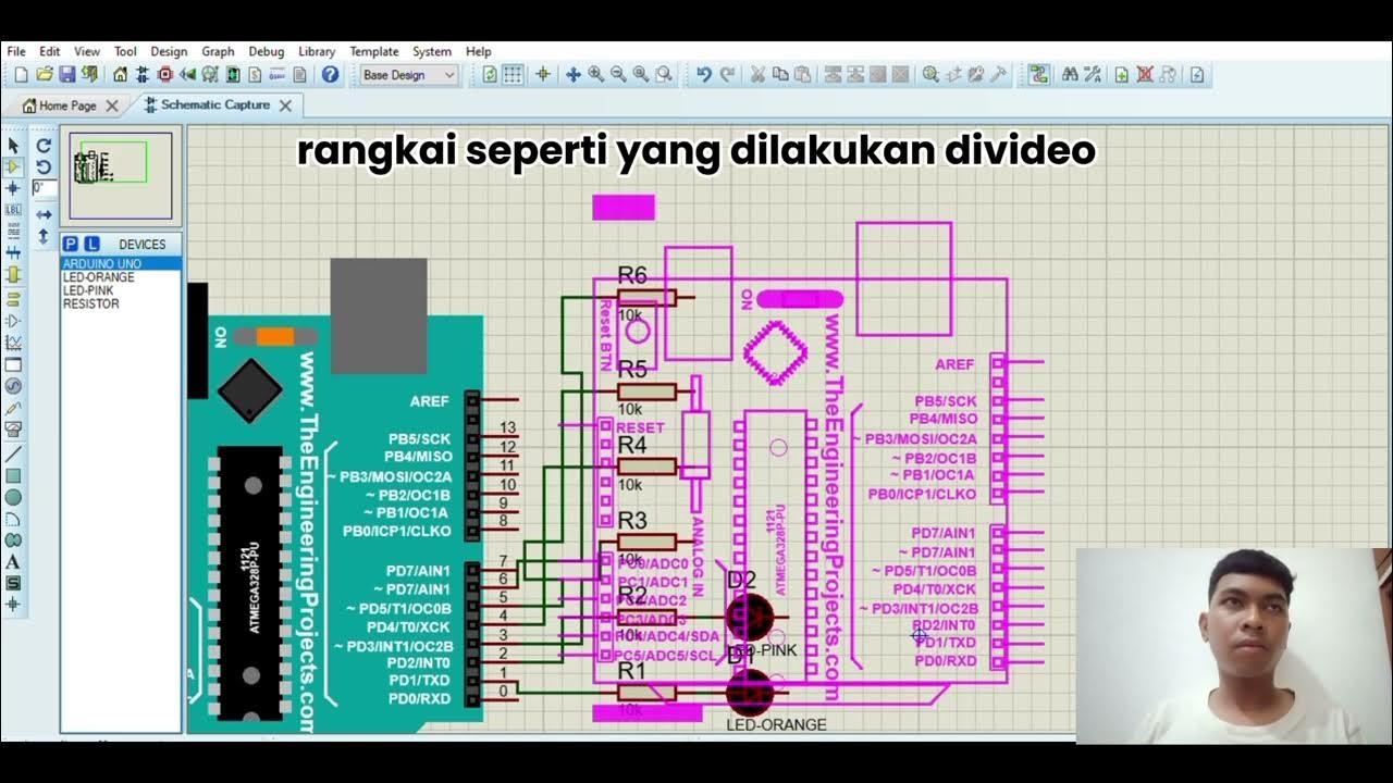 SIMULASI LED MENGGUNAKAN PROTEUS DAN ARDUINO - YouTube
