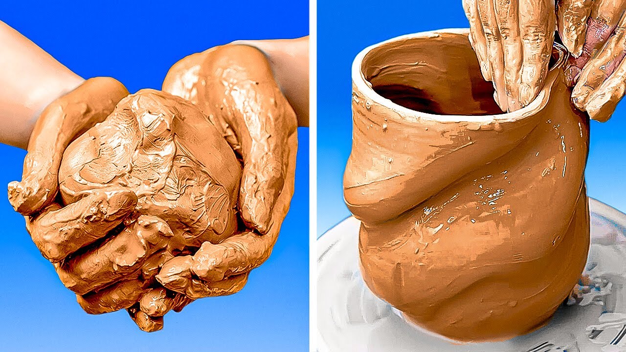 Amazing Clay Pottery Hacks For Beginners And Pros - YouTube