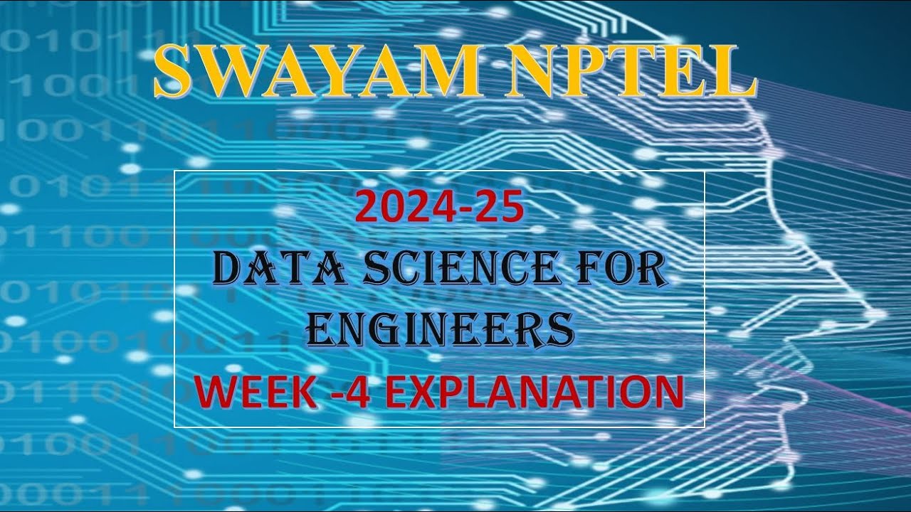 Data Science for Engineers Complete Detailed Solution Week 4 - YouTube
