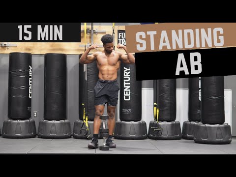 15 MIN | STANDING AB Dumbbell Workout | Dumbbell Workout | Home Workout ...