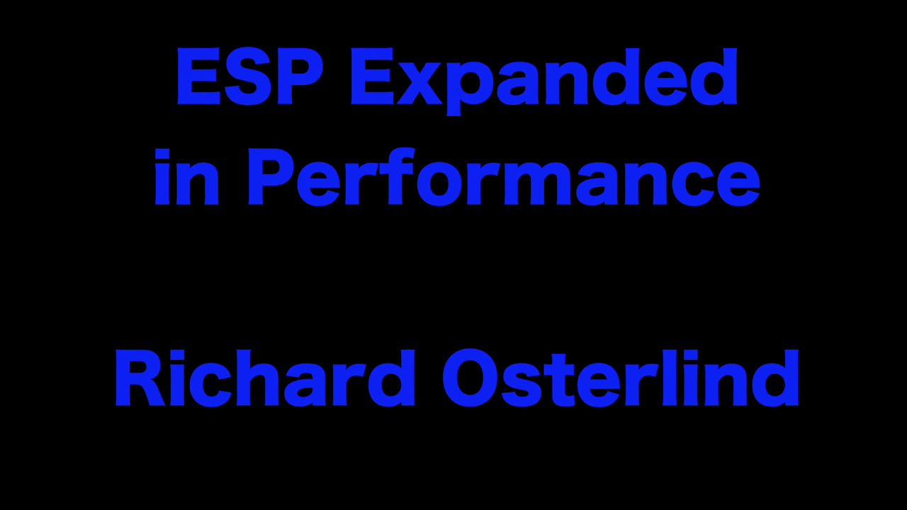 ESP Expanded performance - Richard Osterlind - YouTube