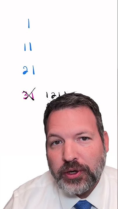 The Look and Say Sequence: Careful What You Assume - YouTube