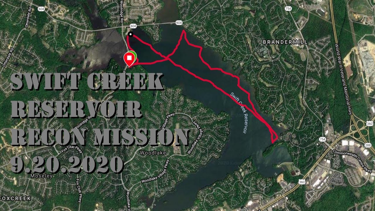 Swift Creek Reservoir Recon Mission 9.20.2020 prone paddleboard - YouTube