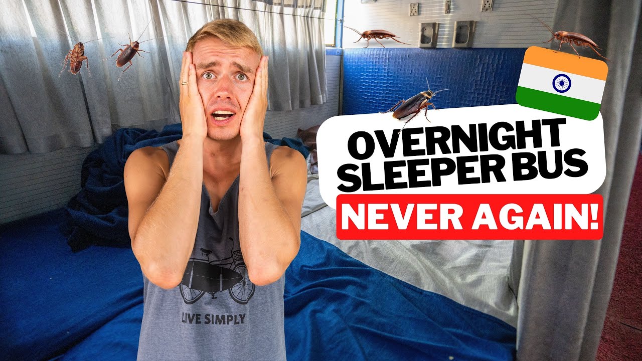 Indian SLEEPER BUS - 14 hours NIGHTMARE!!! Never again.... - YouTube