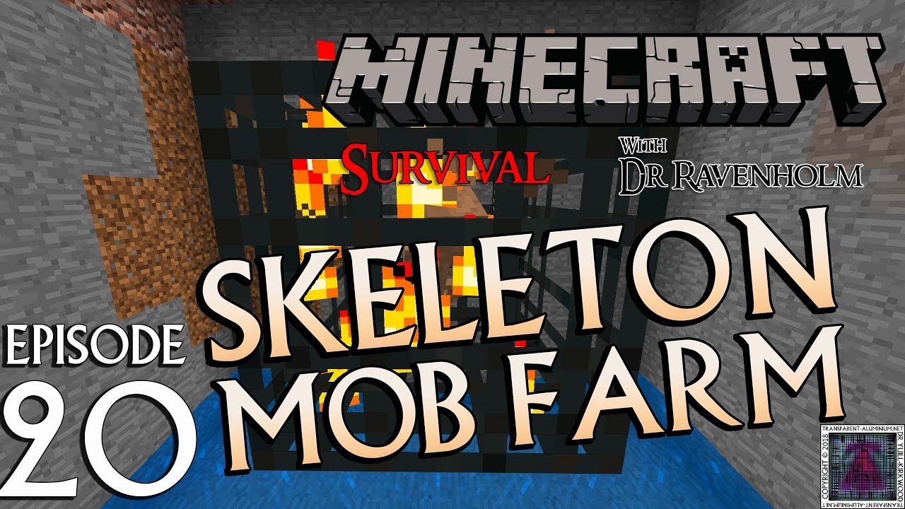 Minecraft Survival: Episode 20 - Skeleton Mob Farm - YouTube