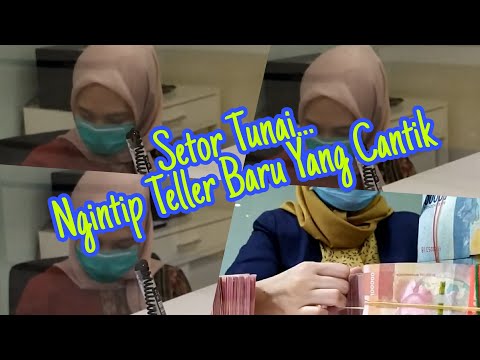 Akhirnya Dilayani Teller Ganteng Setor Tunai Di Bank Mandiri - Ngintip Teller Baru Yang Cantik