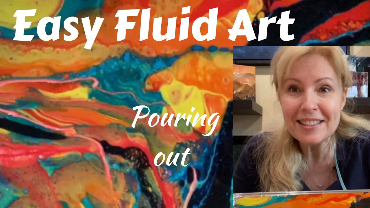 Fluid Art / Easy Fluid Art / Pouring out - YouTube