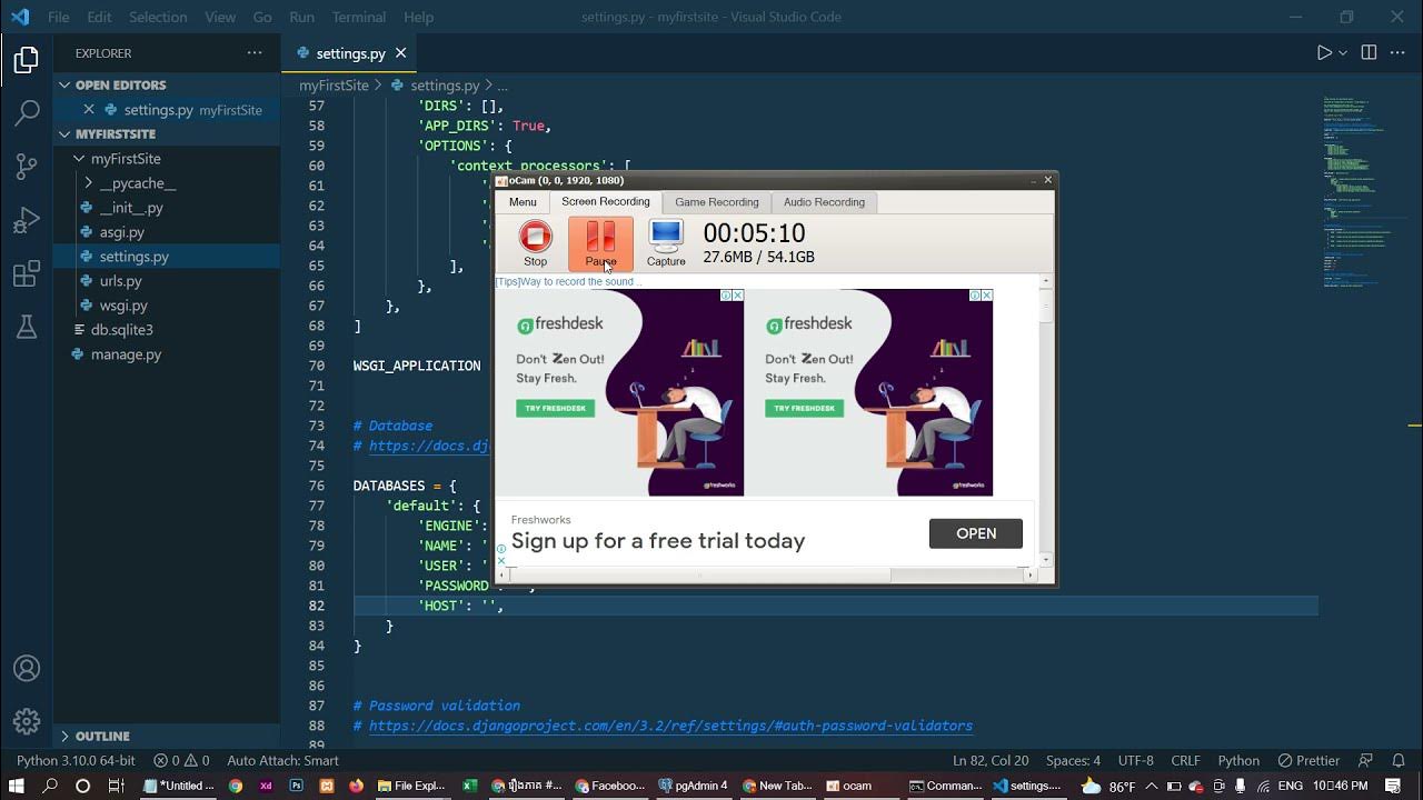 Hide sensitive data in django project using decouple package - YouTube