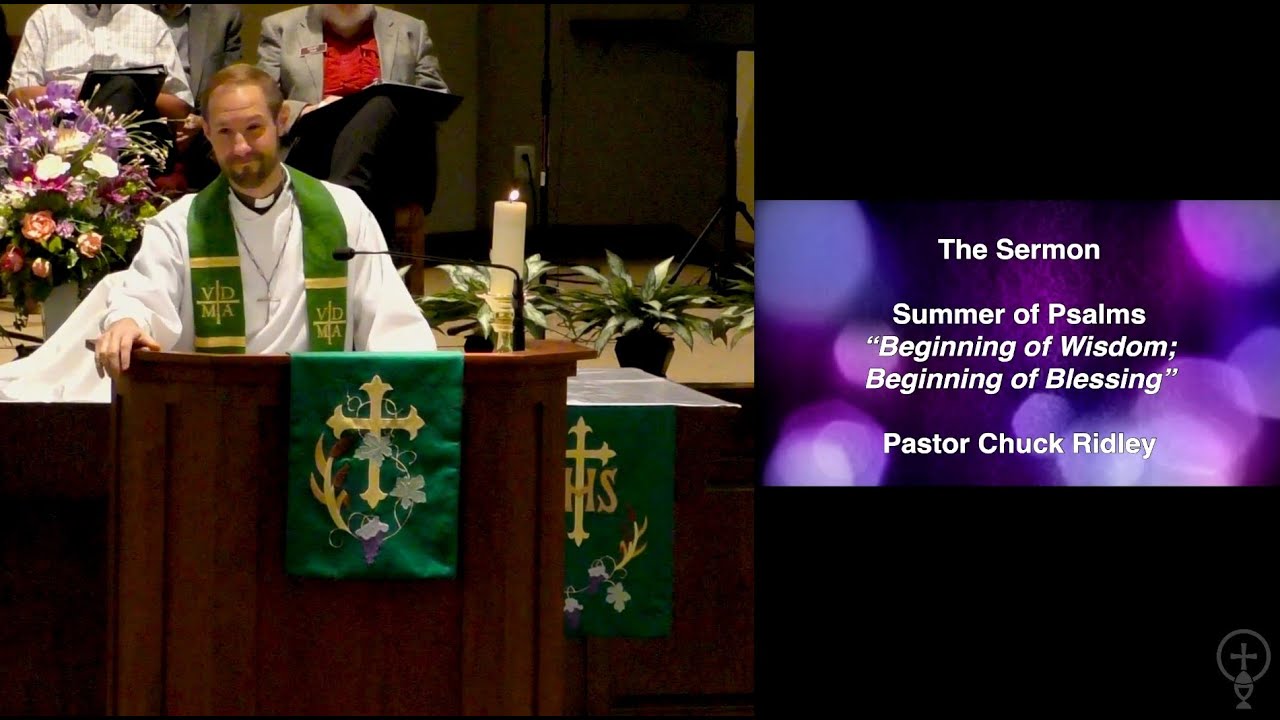 7/7/2024 - Pastor Ridley gives a message called, “Beginning of Wisdom ...