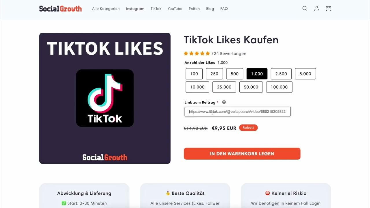Schnell & Einfach Tiktok Likes kaufen | So klappt's - YouTube
