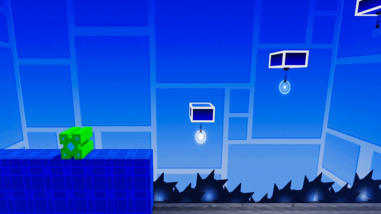 playing geometry dash...in roblox...yeah - YouTube