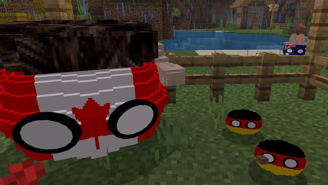 Playing Minecraft|countryball mod - YouTube