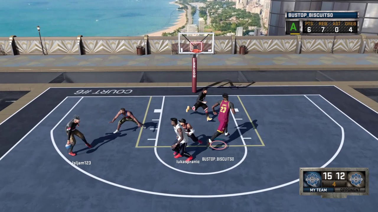 NBA 2K16 mypark my first putback dunk - YouTube