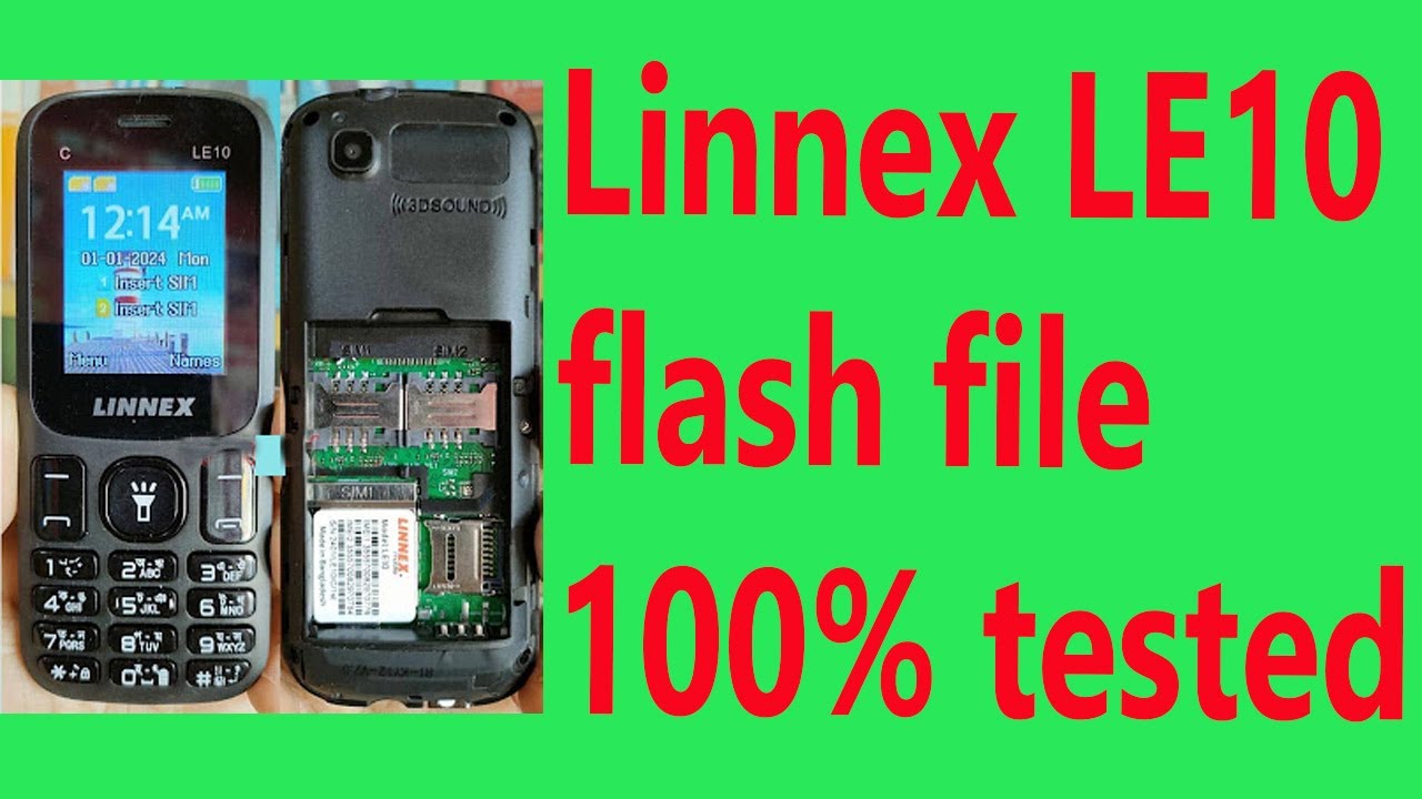 Linnex LE10 C flash file cm2 - YouTube