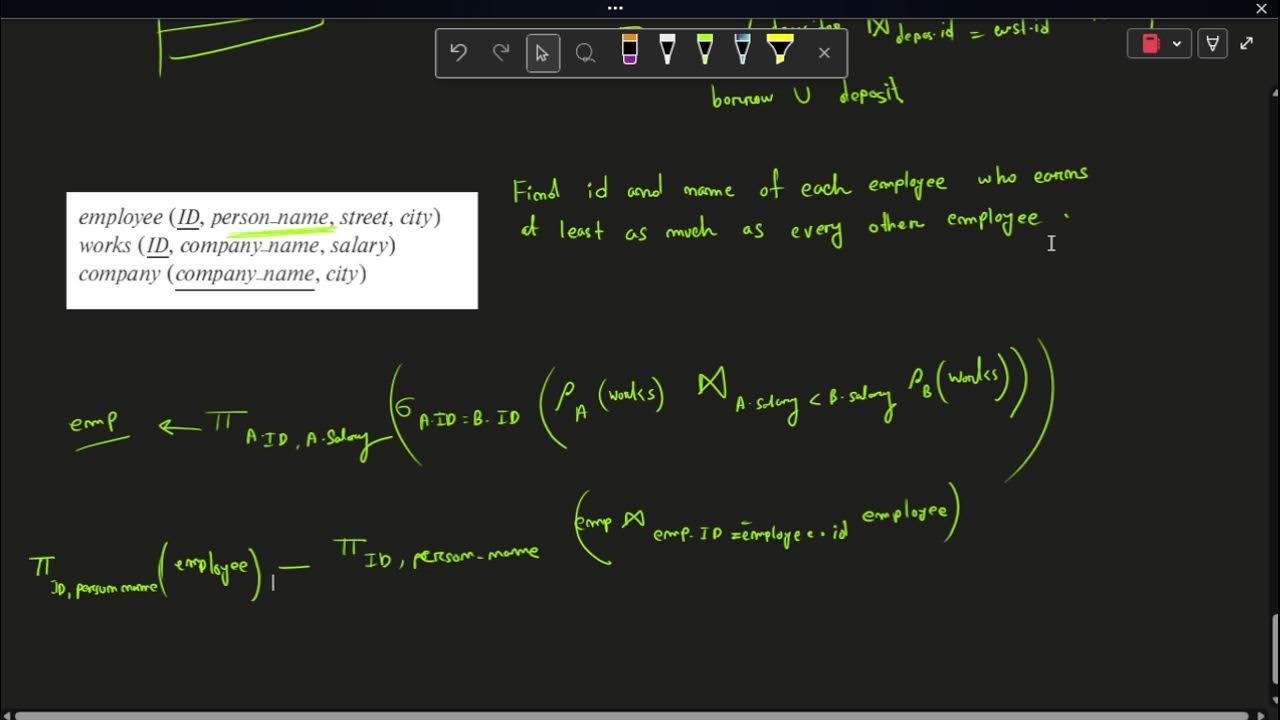 Relational Algebra | DBMS | C101 | UIU | - YouTube