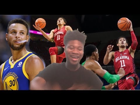 BABY STEPH TRAE YOUNG SCORES 43!! Oklahoma vs Oregon Reaction - YouTube