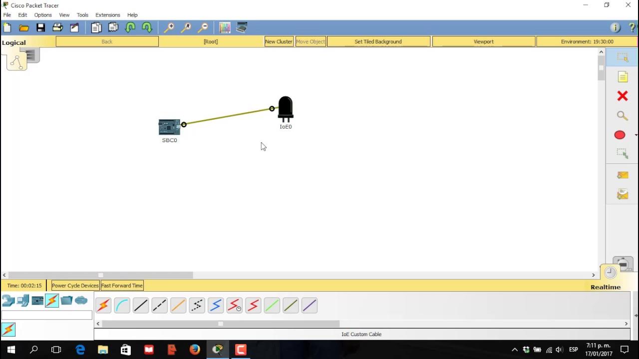Internet de las cosas Packet tracer 7.0 Capítulo 1: Programación básica con un led - YouTube