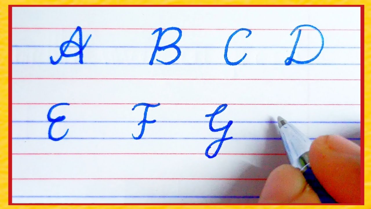 Beautiful Cursive Letters || Cursive Handwriting || Cursive Letters A ...
