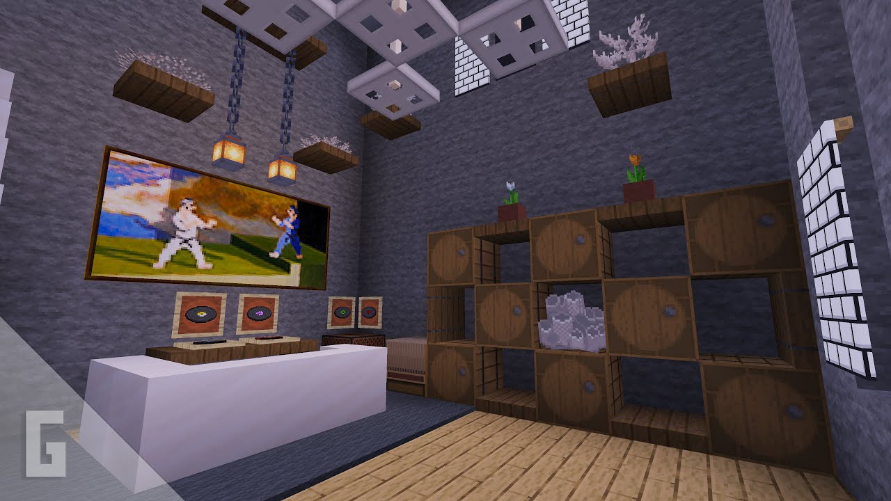 Minecraft | Modern House Interior Ideas - YouTube