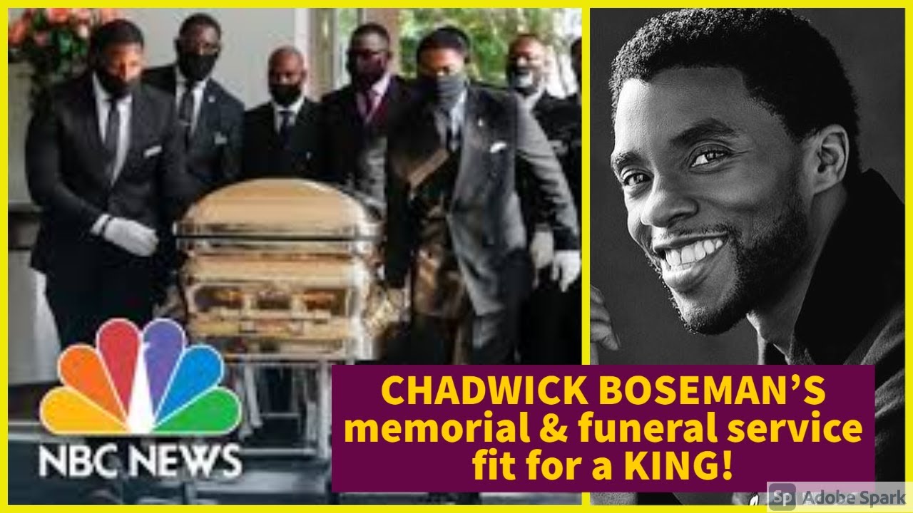 Funeral & memorial service of Chadwick Boseman (black panther star ...