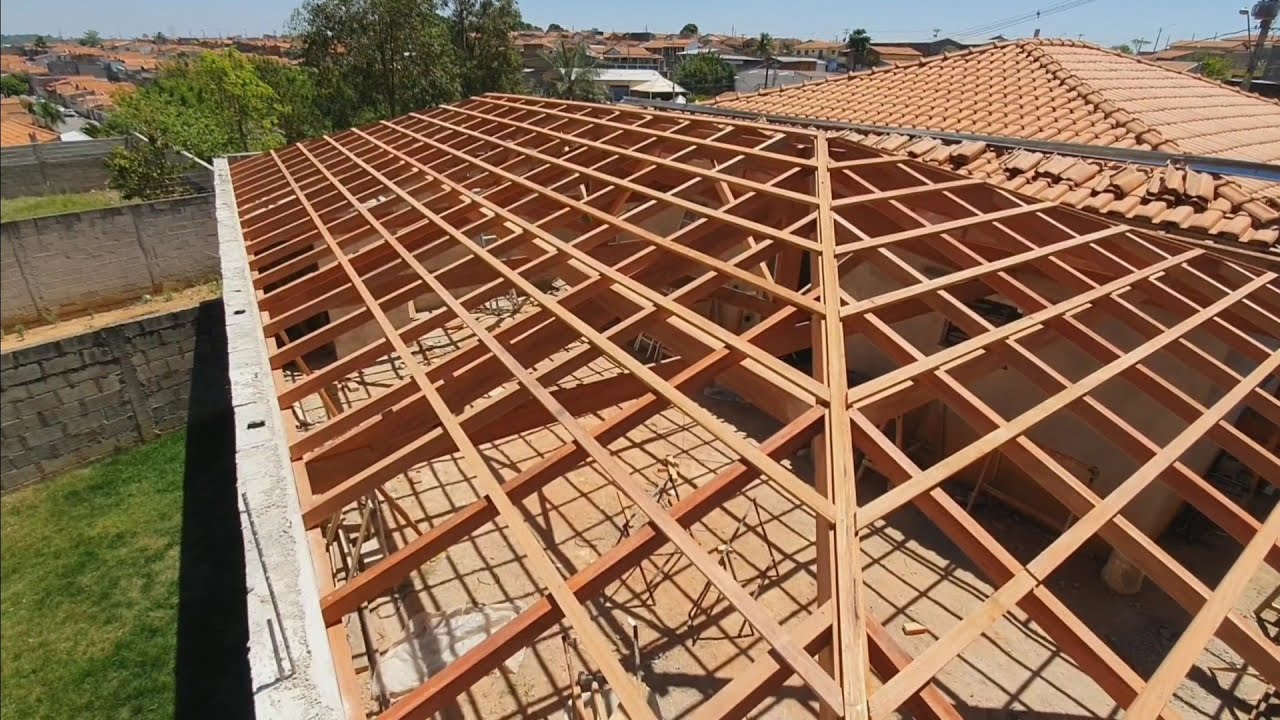 DICAS PRA SE CONSTRUIR UM TELHADO 4 ÁGUAS COM DIFERENÇA NO ESQUADRO ...