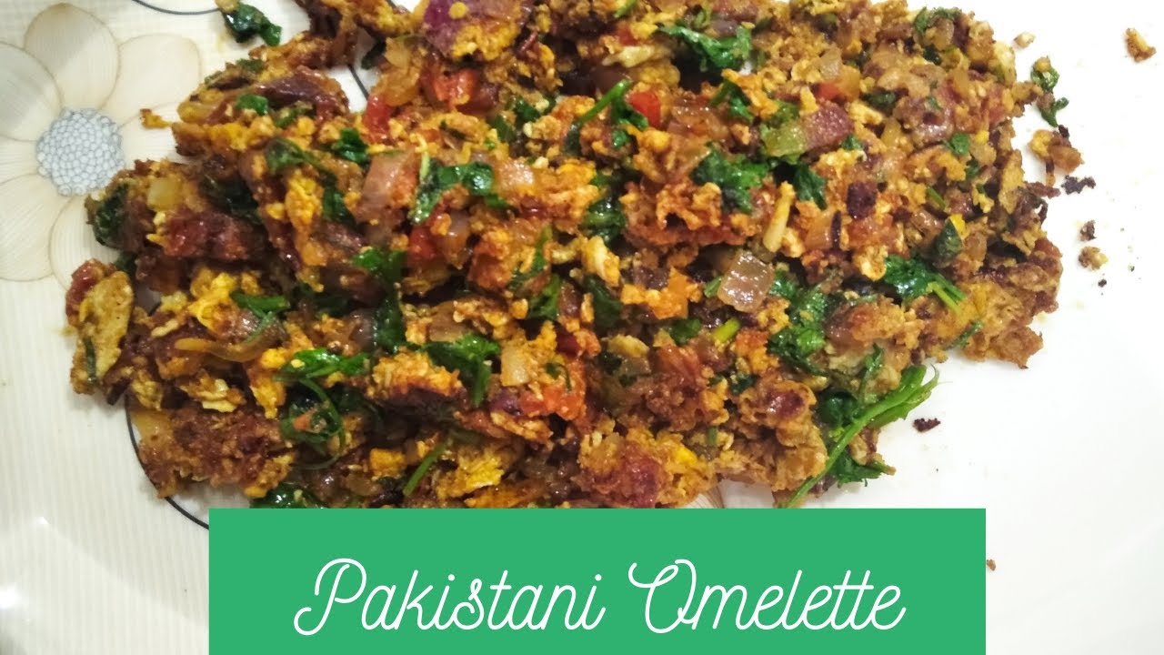 Pakistani Omelette Recipe in Urdu | Spicy Scrambled Eggs | Breakfast ...