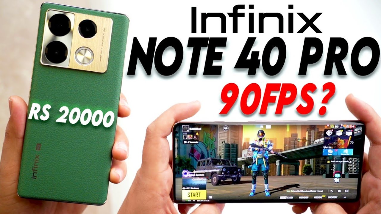 Infinix Note 40 Pro 5G Pubg Gaming Test🔥 90Fps? | Phone Under ₹20,000 ...
