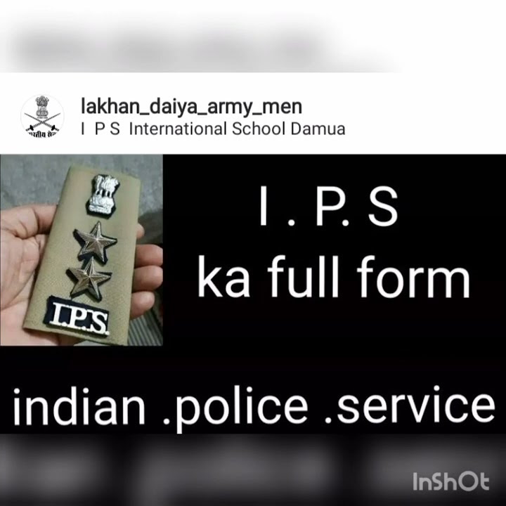 IPS ka full form kya hai l IPS full form video l IPS ka full form short video - YouTube