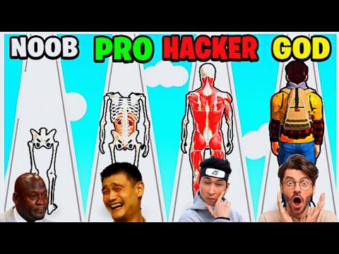 NOOB vs PRO vs HACKER - Human Run - YouTube