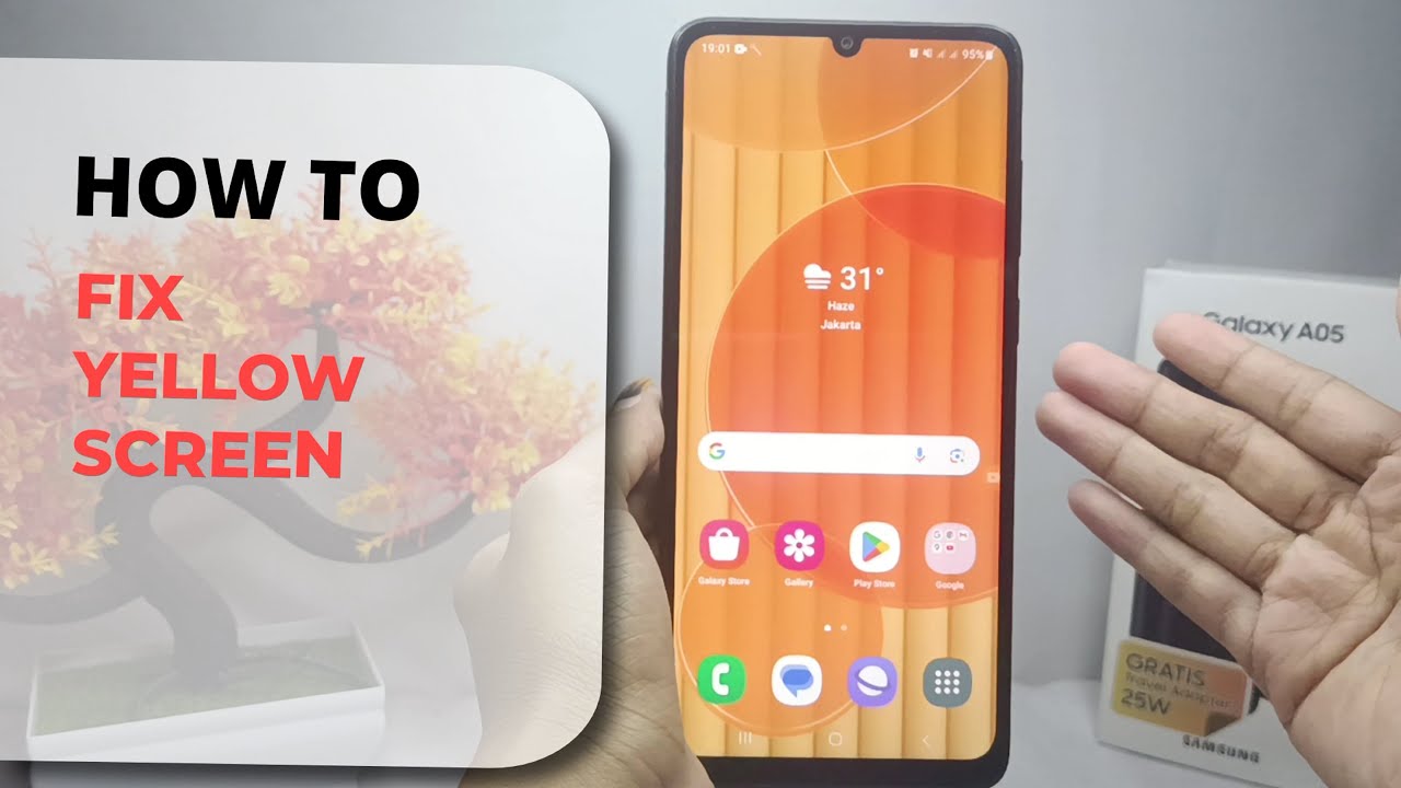 How To Fix Yellow Screen On Samsung Galaxy A05/A05s - YouTube